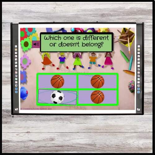 Exclusion Categories What Doesn't Belong Boom Cards by Ivybee Speech