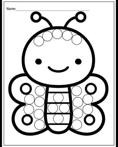 Spring Dot Marker Printables by The Mama Nest Shop | TPT