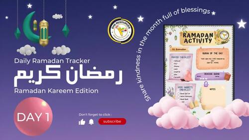 Ramadan Tracker Journal for Kids (30 Days Tracker) by EHS RESOURCES