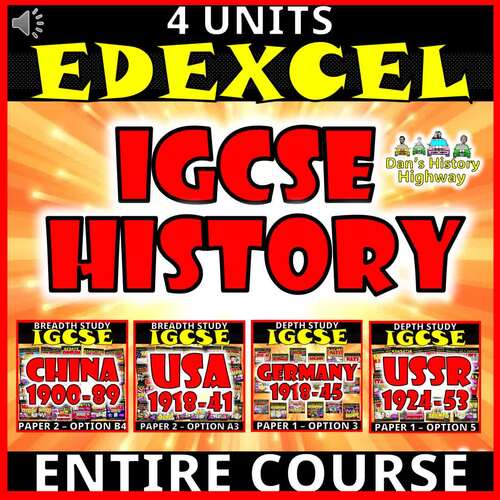 IGCSE EdExcel History | Complete 4-Unit Course Grades 10–11 | TPT
