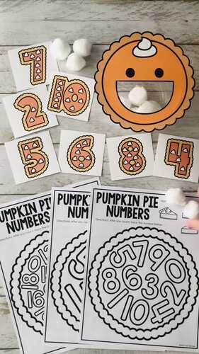 Thanksgiving Counting to 20 - Counting 1 - 5, 1 - 10, or 1 - 20 - Feed ...