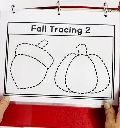 Fall Preschool Busy Binder Toddler Busy Book Toddler Lesson Plans And ...