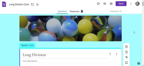Long Division Quiz - Google Forms™ Assessment with Support Videos