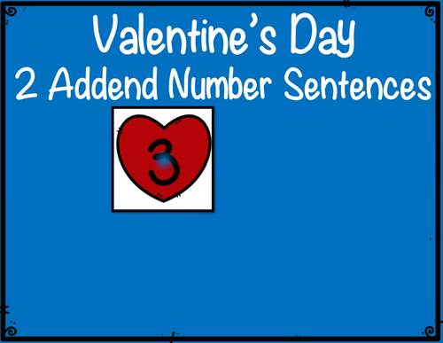Valentine 2 Addend Addition & Subtraction With Ten Frames | TPT