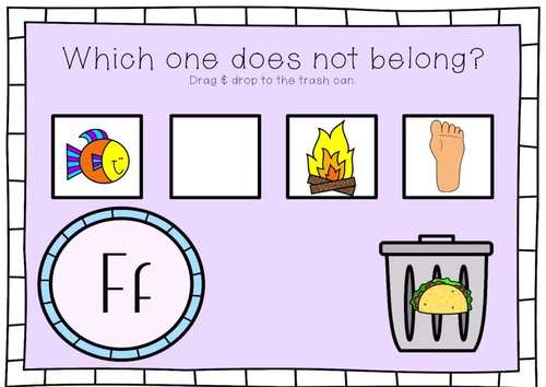Which One Does Not Belong? -Initial Letter Sounds BOOM Cards by Erin J ...