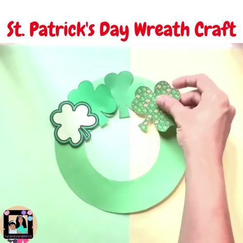 St. Patrick's Day Wreath Craft | St. Patrick's day Craft | TPT