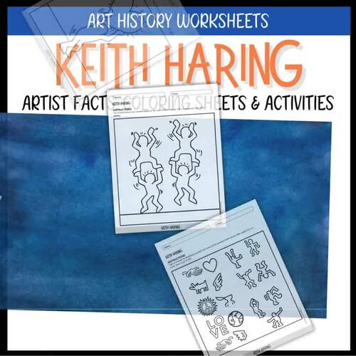 Artist Coloring & Activities, Keith Haring Coloring, Middle School Art ...