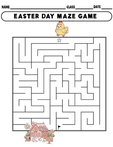 No Prep Easter Activity Packet | Cute Dinosaur Coloring, Mazes, I Spy (K-1)