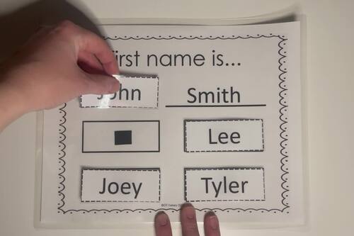 Name Recognition Activity by OT Kelsey | TPT