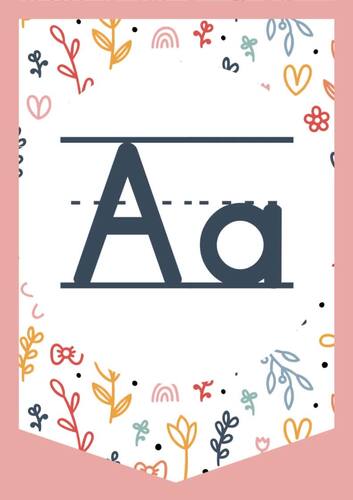 Boho Doodles A-Z Alphabet Posters by The Preppy Para | TPT