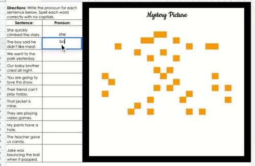 8 Parts of Speech Pixel Art Bundle Zoo Animals by Primary Library