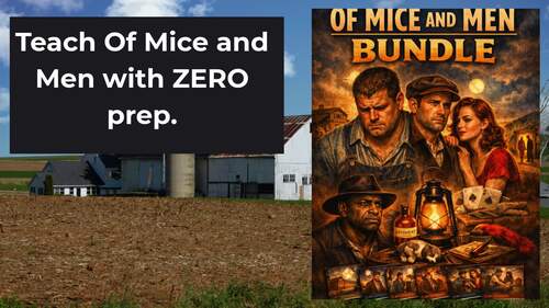 Of Mice and Men Lesson 3 – Setting & Context (PPT + Activities) | TPT