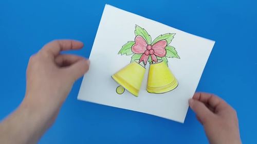 Christmas Bells 3D Craft by 10 Minutes of Quality Time | TpT