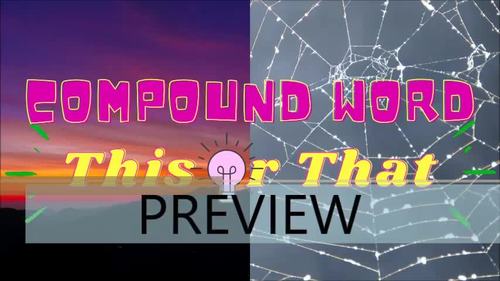 CVC-CVC Compound Words This or That Brain Break Videos by The Teacher Rex