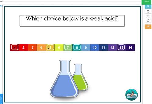 pH Scale Acid/ Base Chemistry (Digital Task Cards- Boom Cards) | TpT