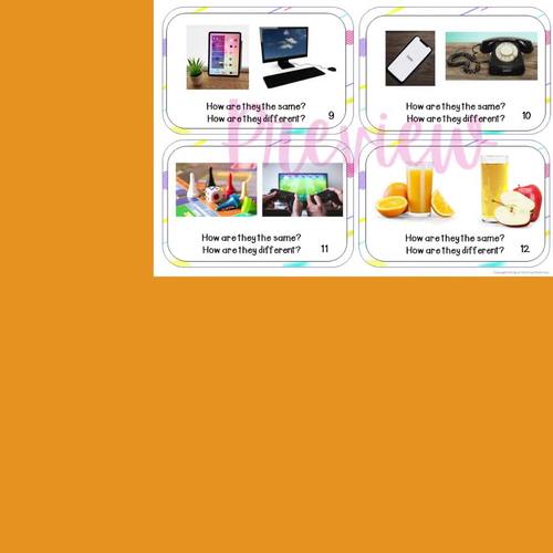 Compare and Contrast Task Cards by Bilingual Teaching Made Easy | TPT