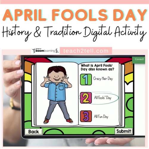 April Fools Day Reading Comprehension Activities Digital Boom Cards