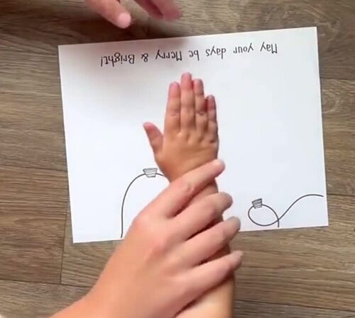 Handprint Calendar for 2026 | Christmas gift for parents by ...