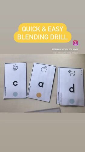 FUN Phonics Blending/Concept Cards by Golden Hearts Silver Linings
