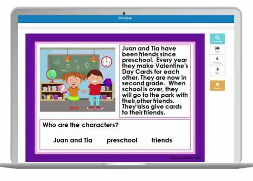 Valentine's Day Short Stories (Boom Cards with Audio Support) | TPT