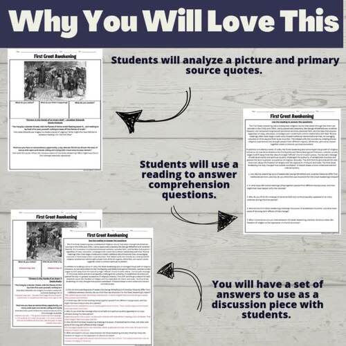 First Great Awakening Primary Source Analysis - Jonathan Edwards Analysis