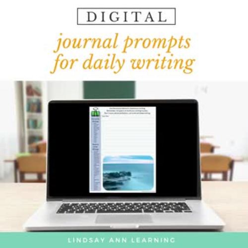Fun Friday Writing - Visual Writing Prompts Journal for Google Slides