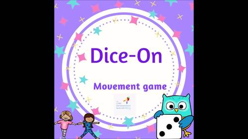 Movement game Dice- On by The Child Development Specialist Blog