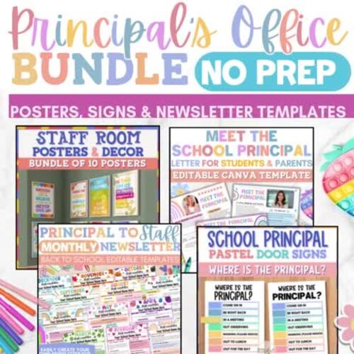 Principal Newsletter to Staff Decor Poster Staffroom Teacher's Lounge ...