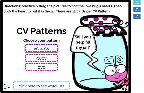 Boom™ Cards Digital Game Love Bug Articulation Jar for CV Words | TPT
