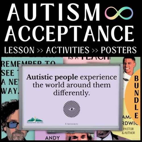 Autism Acceptance & Awareness | Lesson, Activities, Posters | Growing ...