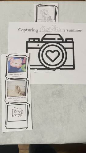 Back to School * Polaroid Camera DrawingsCapturing Students' Summer Moments