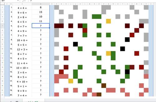 Digital Mystery Pixel Art Christmas Tree (Math Fluency Skills) | TPT