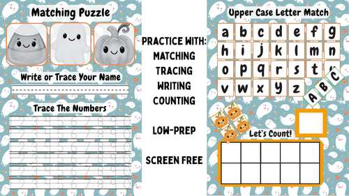 Toddler Halloween Busy Book by Guided by Giggles | TPT