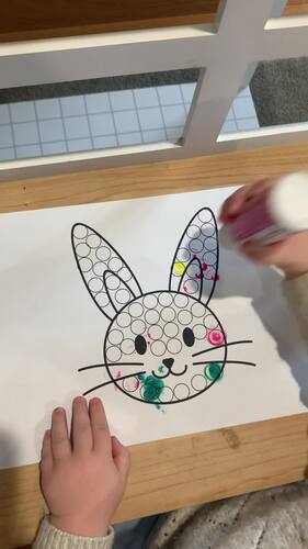 Easter Themed Bingo Dabber Dot Marker Craft by Preppy Play Days | TPT