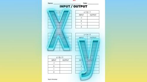 Input / Output Functions BUNDLE by Skye's Workshop | TPT Input / Output Functions BUNDLE by Skye's Workshop | TPT