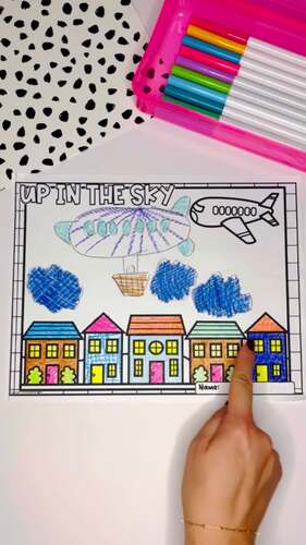 Doodle Challenges COMPLETE THE PICTURE | Setting Practice | TPT