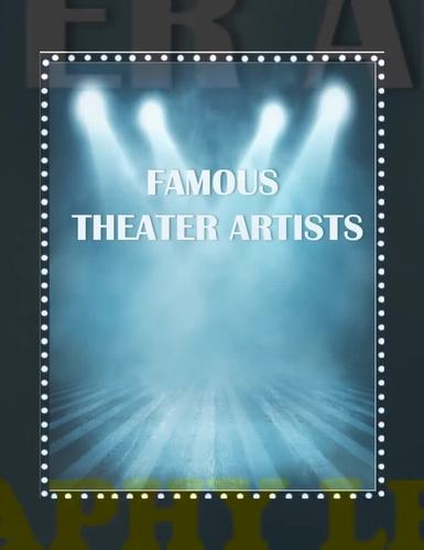 Bundle| Theater Arts Units Broadway Musicals | Research Theater Artist Bios