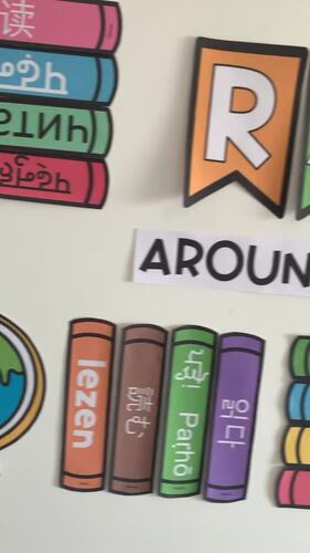 Read Bulletin Board in Different Languages by Language Adventurist