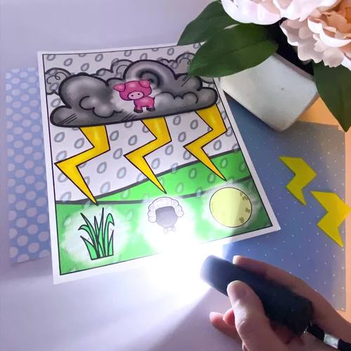 Lightning Rhymes Weather Literacy Activity - Rhyming Word Mats Weather ...