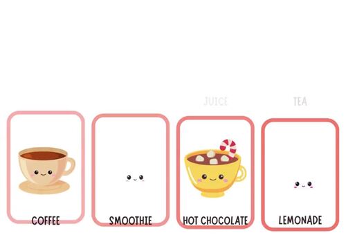 Food & Drinks Double-sided Flashcards For Kids by The Digivita | TPT