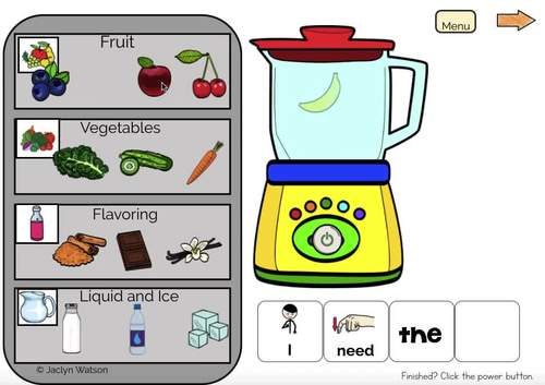 Smoothie Shop Language Activity Boom Cards™ | TPT