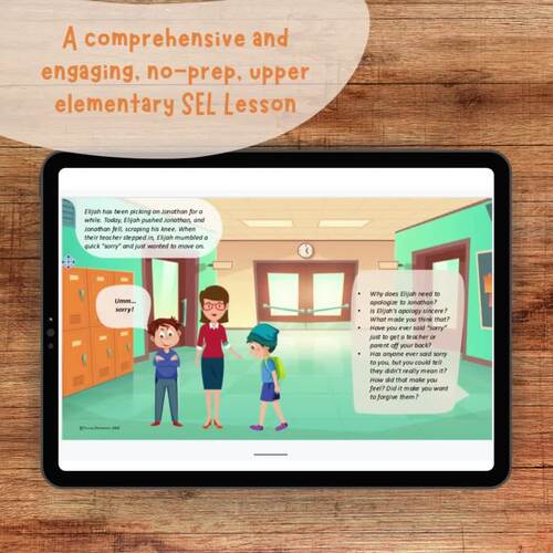 Upper Elementary SEL Lesson: How & Why to Genuinely Apologize | TPT