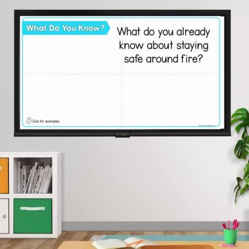 Digital Mini Lessons: Fire Safety | Interactive Whiteboard Slides