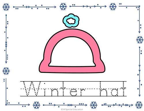 Winter fine motor skills activities | Winter playdough mats with words ...