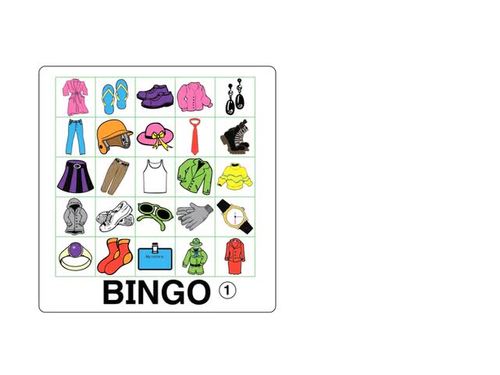 Clothing Bingo | ESL ELL Newcomer Game by Donald's English Classroom