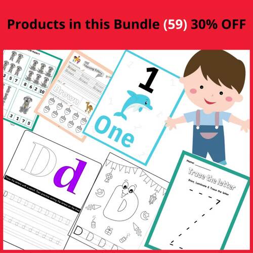 All Year Math and Literacy NO PREP BUNDLE (Kindergarten) Winter by MKStore