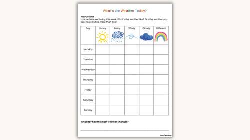 Year 1 Seasonal Changes Workbook | Printable Science Lesson Resources