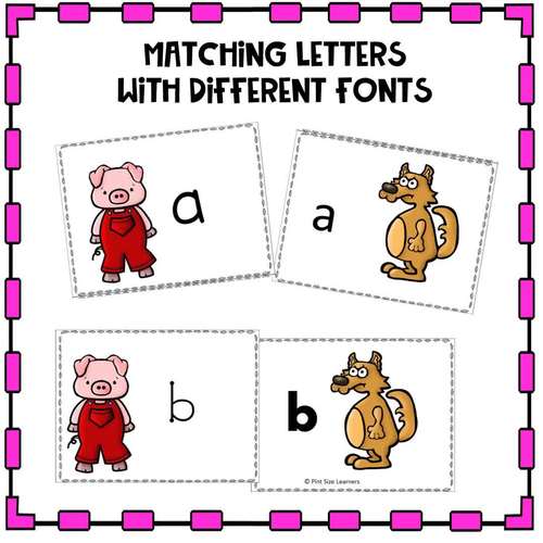 Letter Recognition Alphabet Matching Activities and Worksheets | TPT