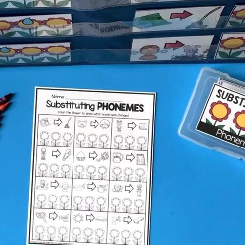 Phoneme Substitution CVC Words Kindergarten Literacy Phonics Phonemic ...