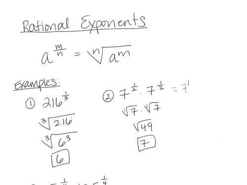 Video: Rational Exponents 1 (Algebra 2) by Elli S | TPT